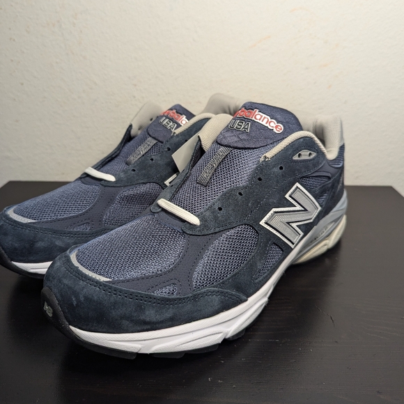 New Balance | Shoes | New Balance 99v3 Made In Usa Mens Sizes Navy Gray Sneakers M990nb3 Rare ...